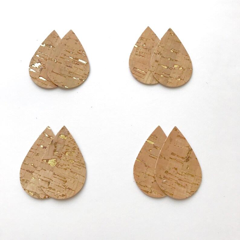 NEW Modern Black Triangles Geometric Cork Fabric Teardrop | Etsy