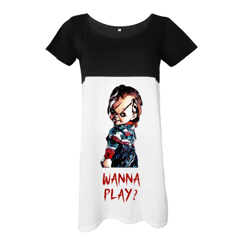 Chucky Long Top Chucky Child's Play Mini Dress T-shirt Classic ...
