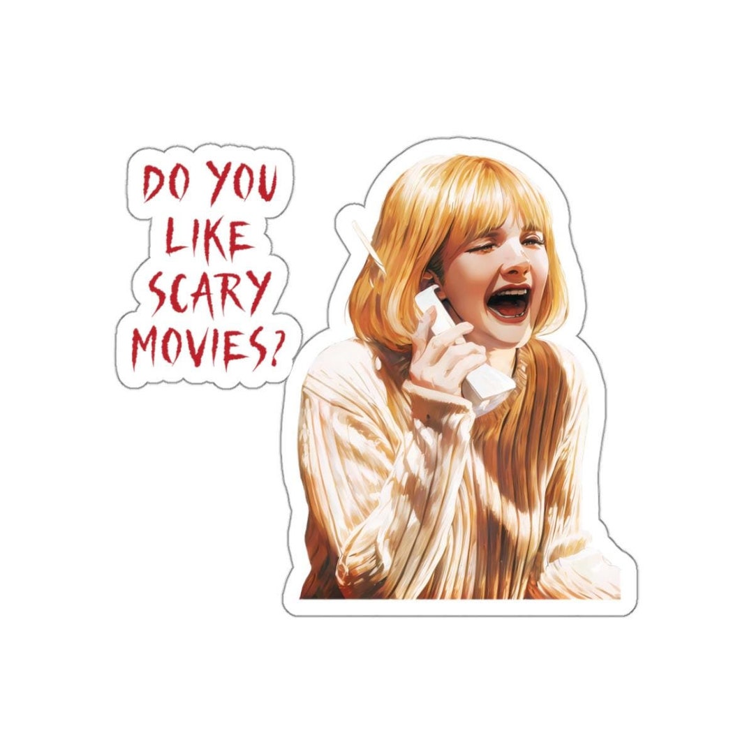 Drew Barrymore Screaming Stickers Scream Movie 90s Film Sticker ...