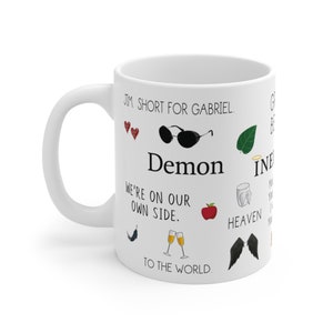 Apology Dance Good Omens Mug Ineffable Husbands Aziraphale Crowley Good ...