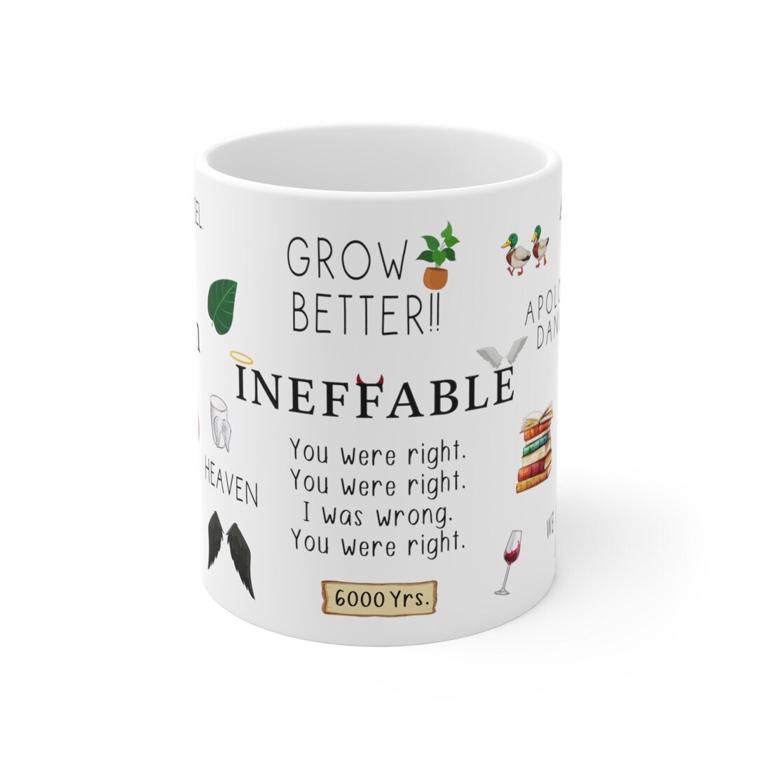 Apology Dance Good Omens Mug Ineffable Husbands Aziraphale Crowley Good ...