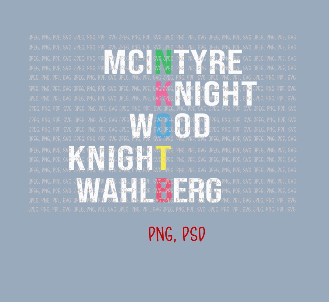 New Kids on the Block Nkotb Digital File Download PNG no Grey ...