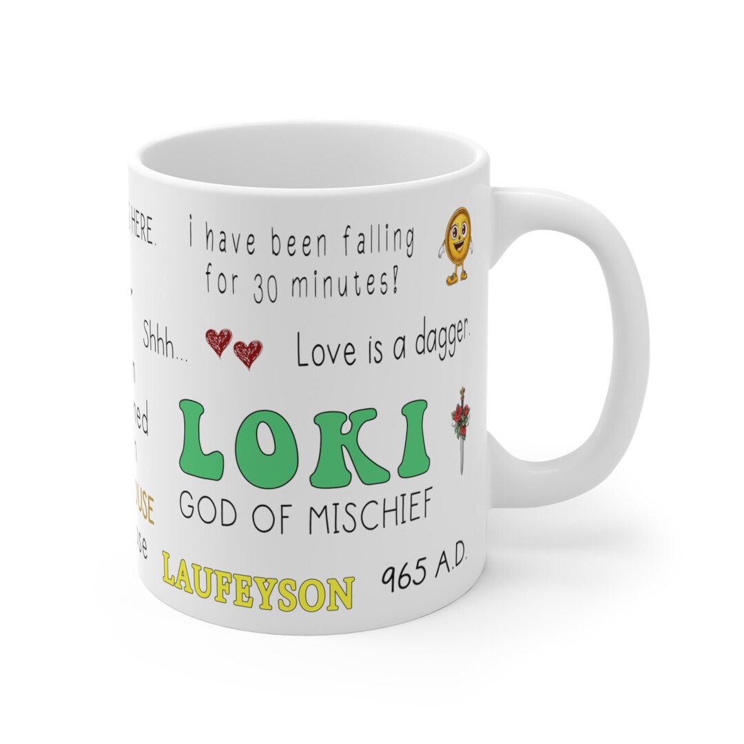 Loki Mug Love is a Dagger Coffee Mug Loki TV Show Quotes - Etsy