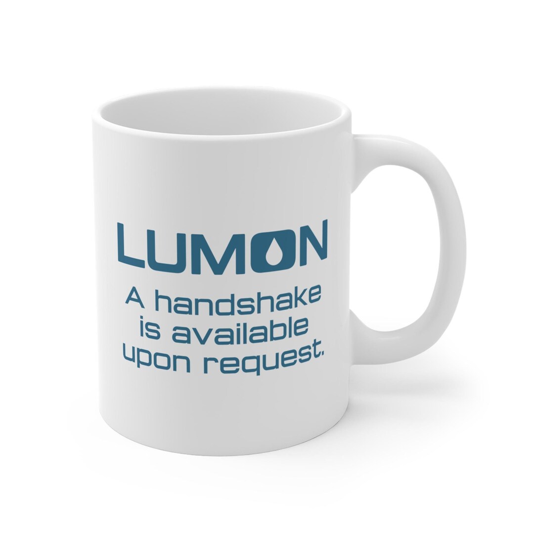 A Handshake is Available Upon Request Mug Severance TV Show Merchandise ...