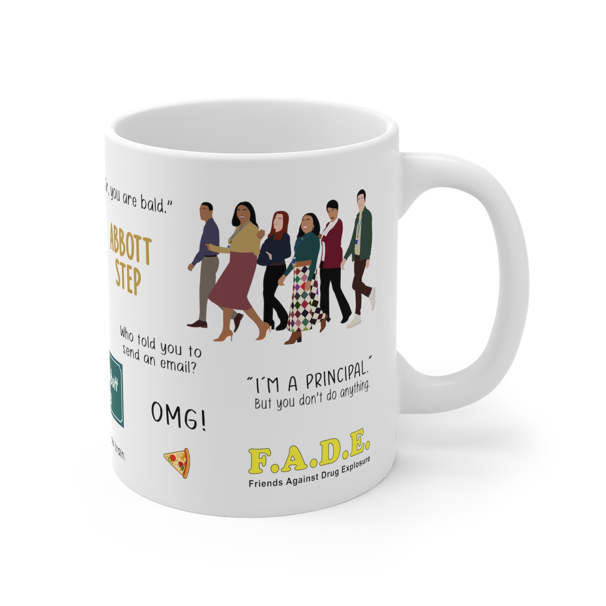 Abbott Teacher Coffee Mug Ava Janine Gregory Melissa Jacob Barbara TV ...