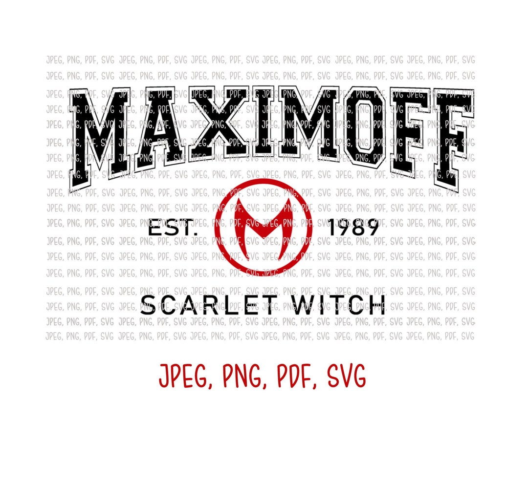 Wanda Maximoff 1989 Maximoff Scarlet Witch Digital File Download - Etsy