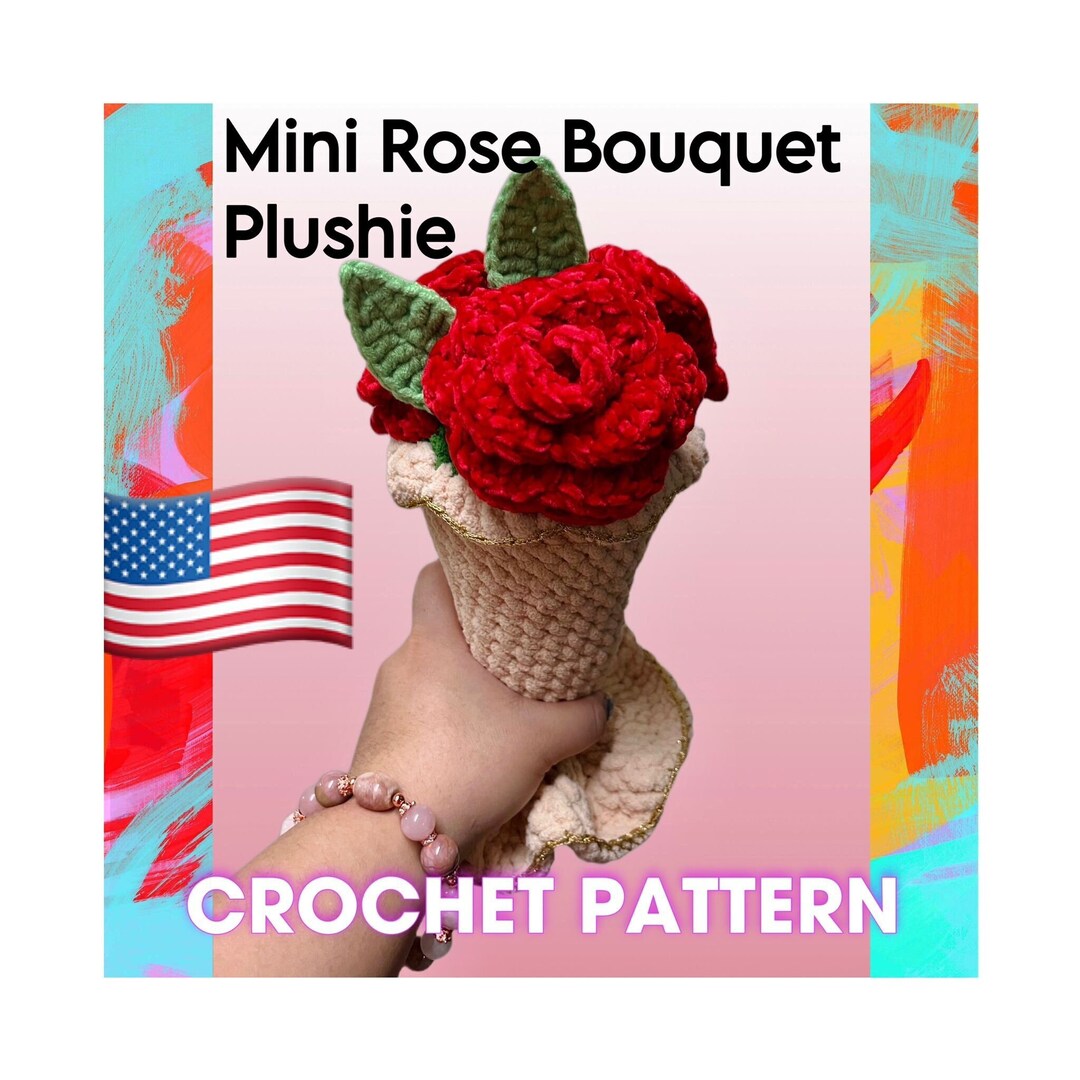 Mini Roses Bouquet Crochet Pattern - Etsy