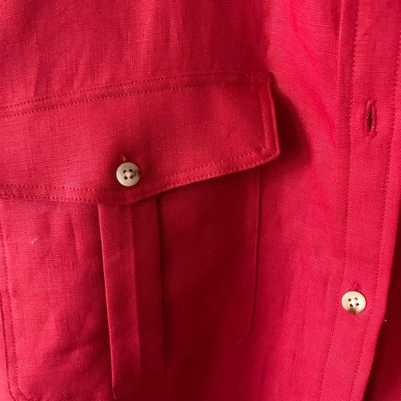 Vintage Linen Shirt Linen Top Linen Blouse Minimalist Linen Lauren ...