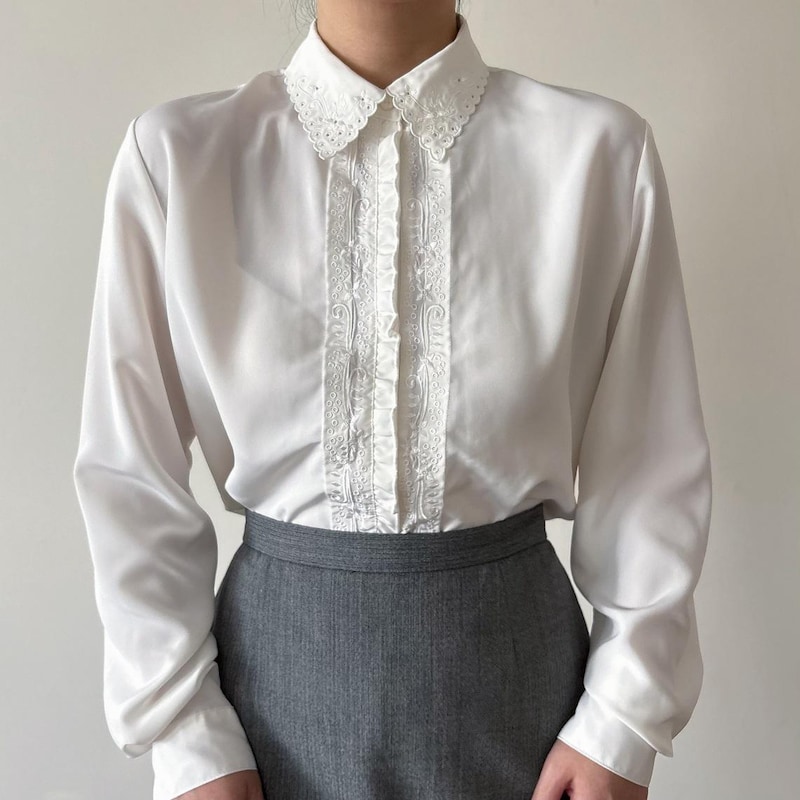 Secretary Floral Blouse - Etsy