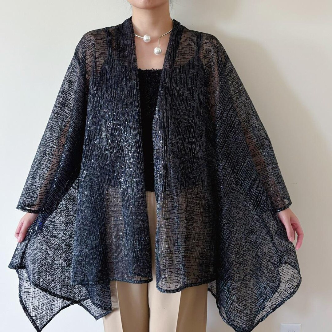 Vintage Duster Vintage Blouse Vintage Shirt Vintage Top Sequin Beaded ...
