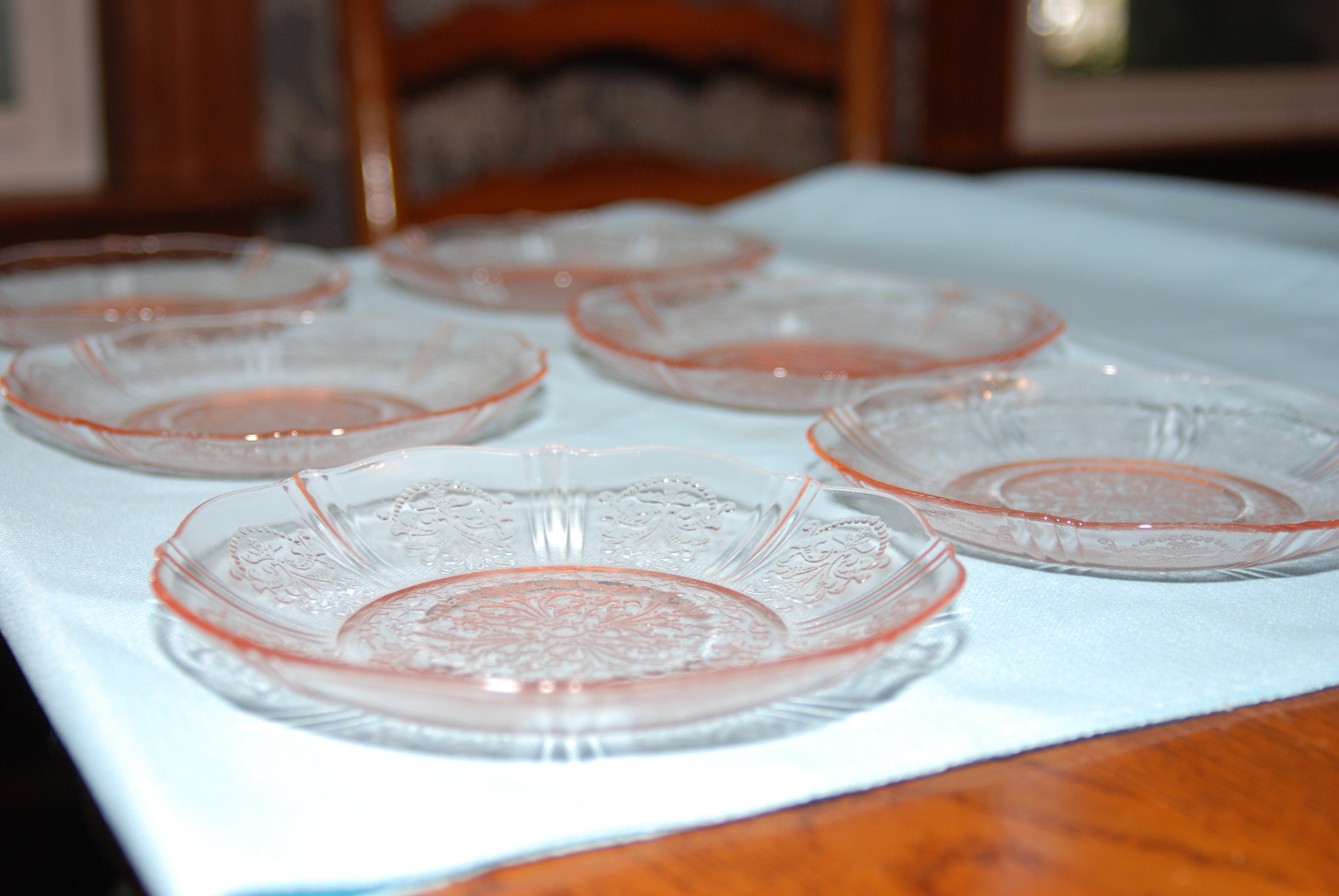 Set of 6 Macbeth Evans Pink American Sweetheart Shallow Berry Bowls - Etsy