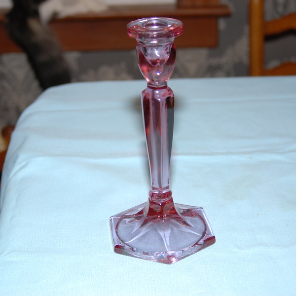 Pink Candlestick - Etsy