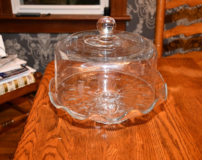 Vintage Princess House Crystal Heritage Pedestal Domed Cake Stand - Etsy