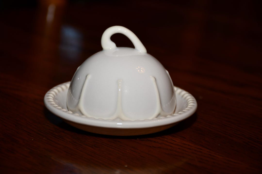 Princess House Pavillion Small White Dome Butter Dish #2267 - Etsy
