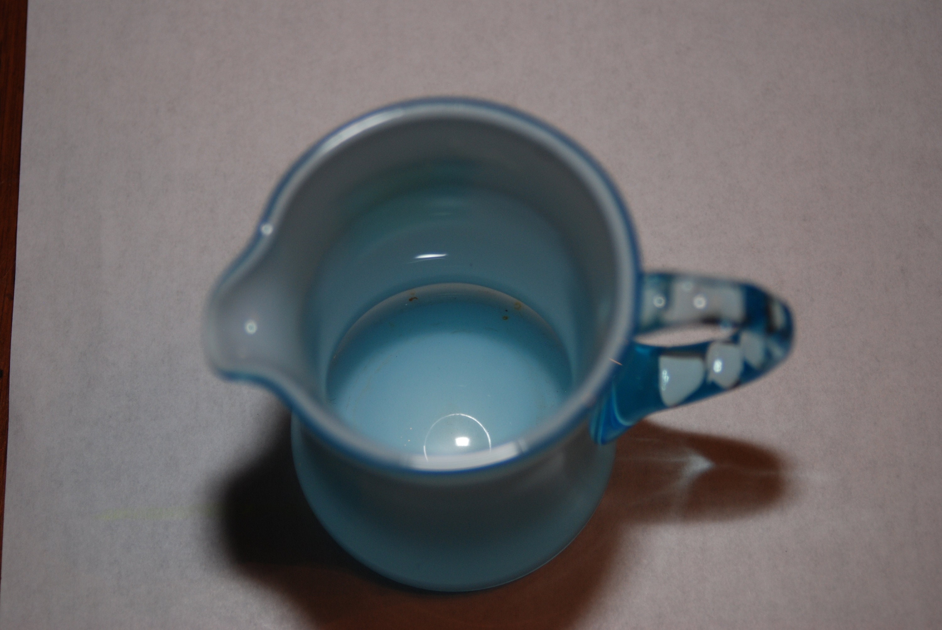 Fenton Glass Blue Mini Creamer/syrup Pitcher - Etsy