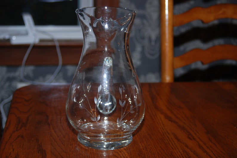 Vintage Princess House Crystal Heritage Large Water Pitcher - Etsy
