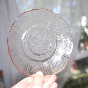 Set of 6 Macbeth Evans Pink American Sweetheart Shallow Dessert Plates ...
