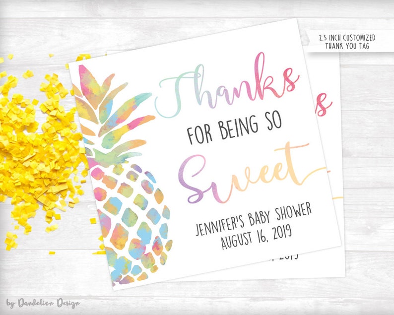 Aloha Baby Rainbow Watercolor Printable Shower Invitation - Etsy