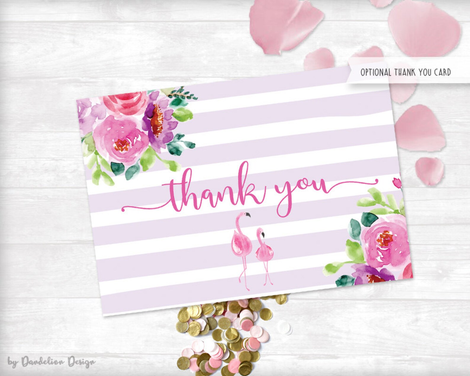 Tickled Pink Flamingo Baby Shower Invitation Printable | Etsy