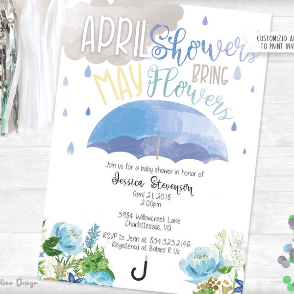 April Showers - Etsy