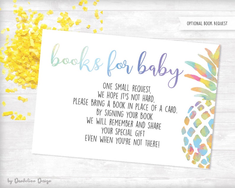 Aloha Baby Rainbow Watercolor Printable Shower Invitation - Etsy