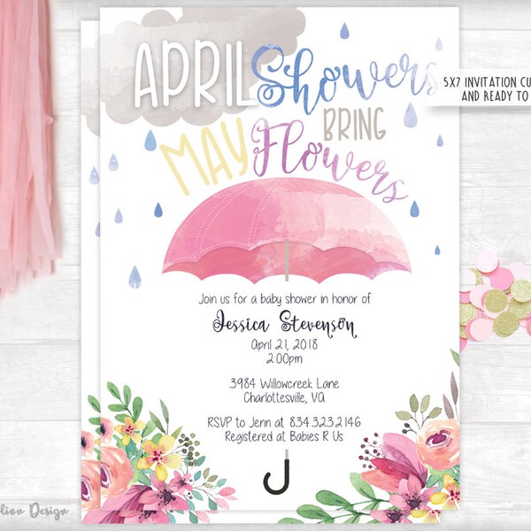 April Showers Theme - Etsy