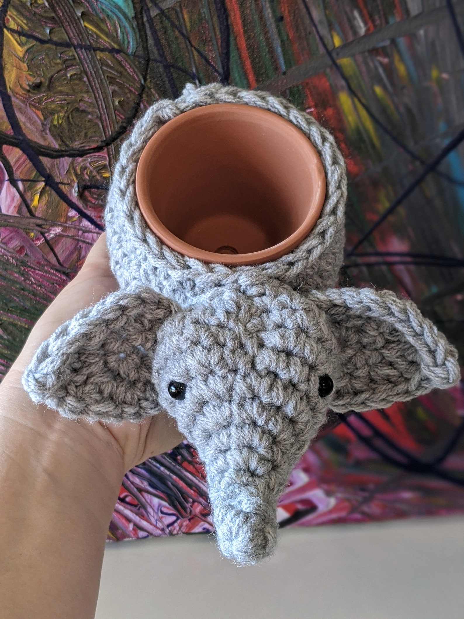 PATTERN ONLY Small Elephant Planter - Etsy