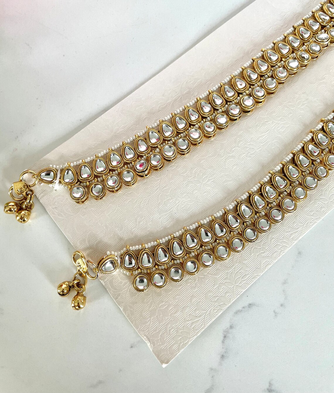 Gold Jhanjar Gift Set Gold Payal Gold Indian Anklet - Etsy