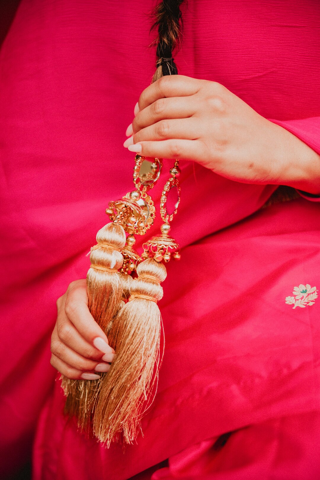 Gold Paranda Gold Parandi Punjabi Paranda Indian Hair Jewelry Indian ...