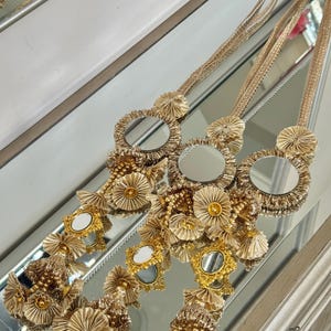 Gold Mirror Paranda | Gold Parandi | Indian Hair Jewelry | Indian ...