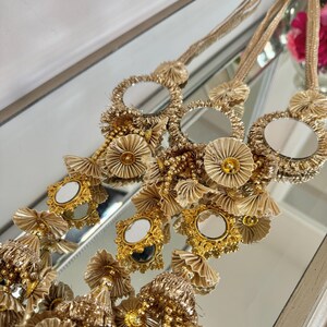 Gold Mirror Paranda | Gold Parandi | Indian Hair Jewelry | Indian ...