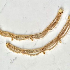 Gold Jhanjar Gift Set Gold Payal Gold Indian Anklet - Etsy