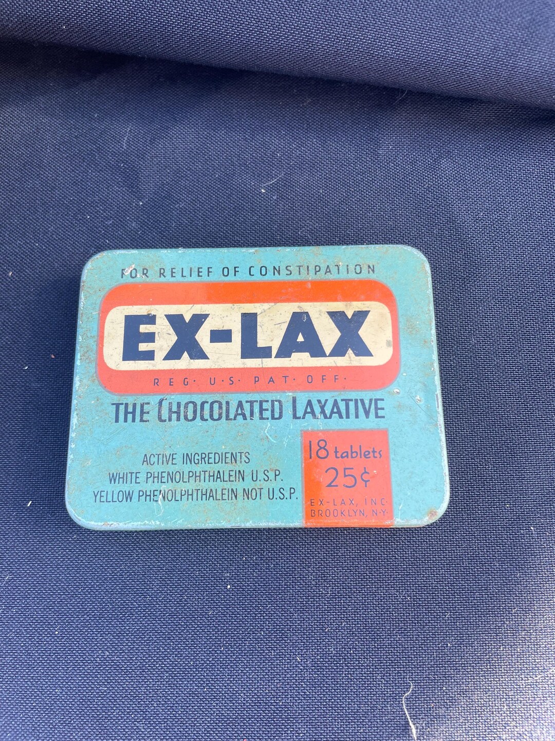 Vintage Ex-lax Metal Box - Etsy