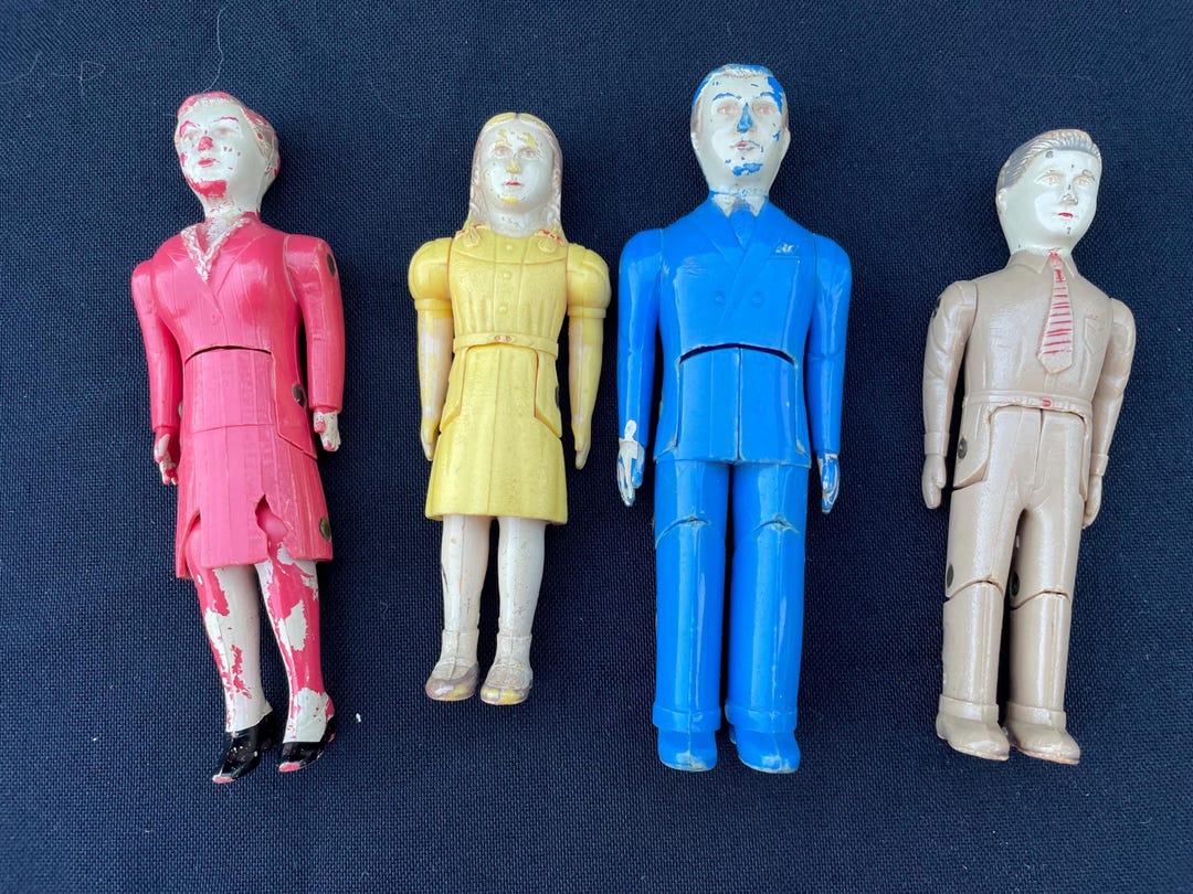 SET OF 4 Vintage Renwal Doll House Figurines - Etsy