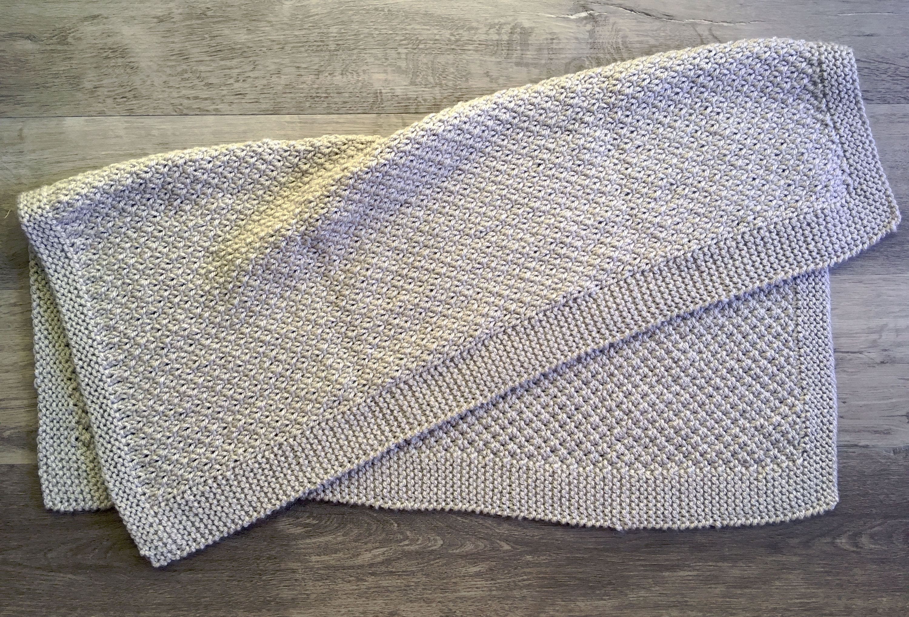 KNITTING PATTERN London Fog Baby Blanket Brioche and Lace - Etsy