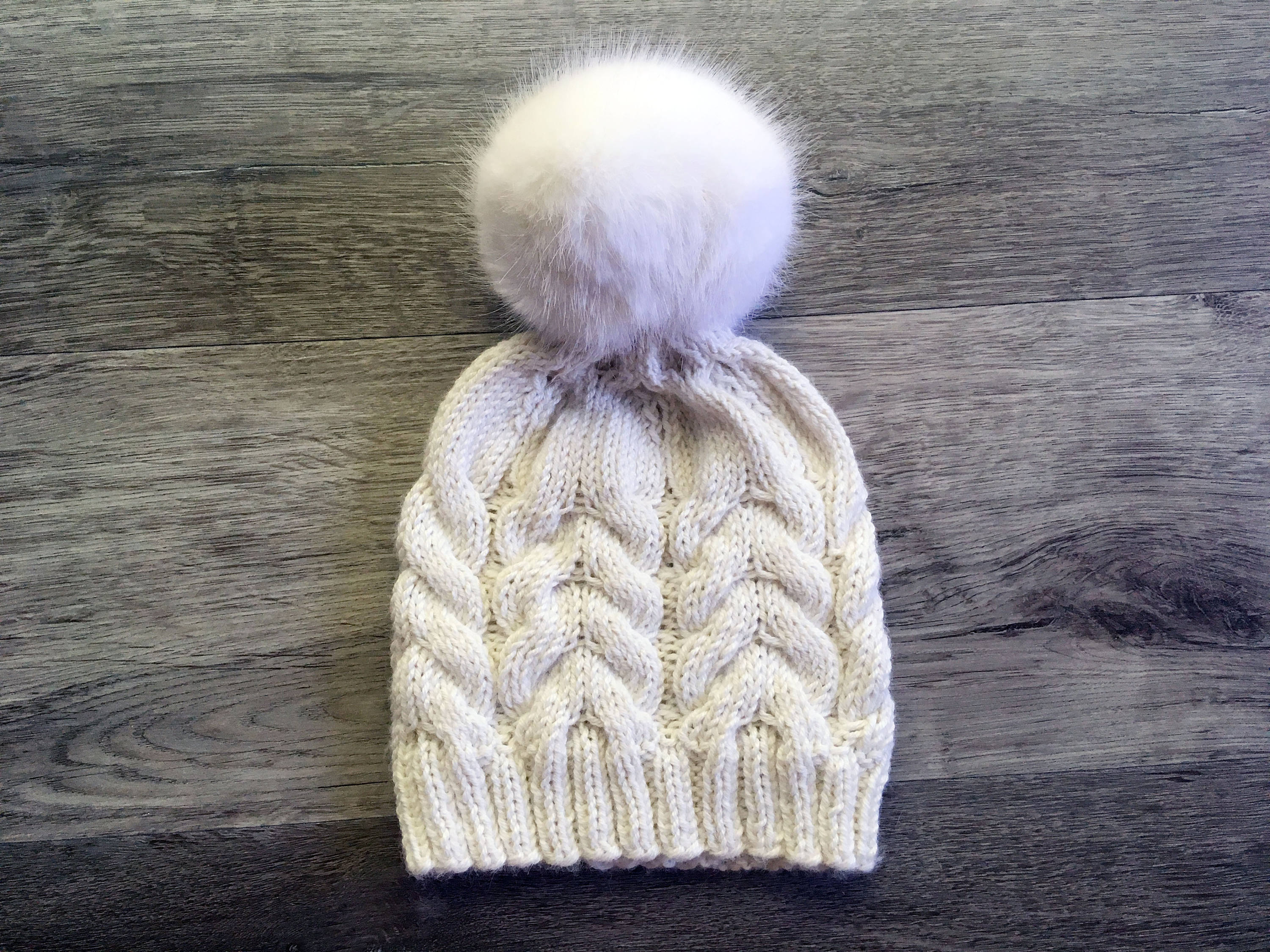 KNITTING PATTERN - Alpine Cabled Hat, Winter Beanie DIY Knit Your Own ...