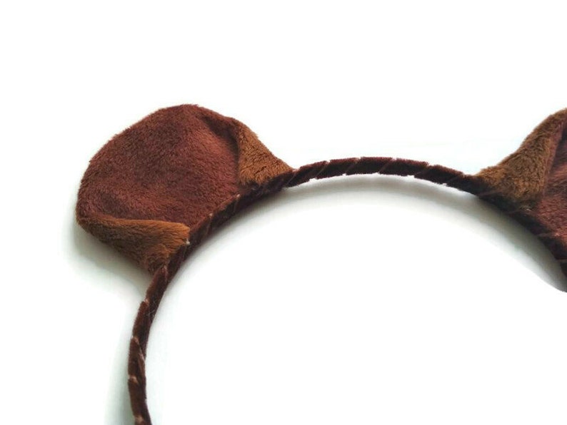 Bear Ears Headband Brown Grizzly Plush Hair Band Baby Bear | Etsy