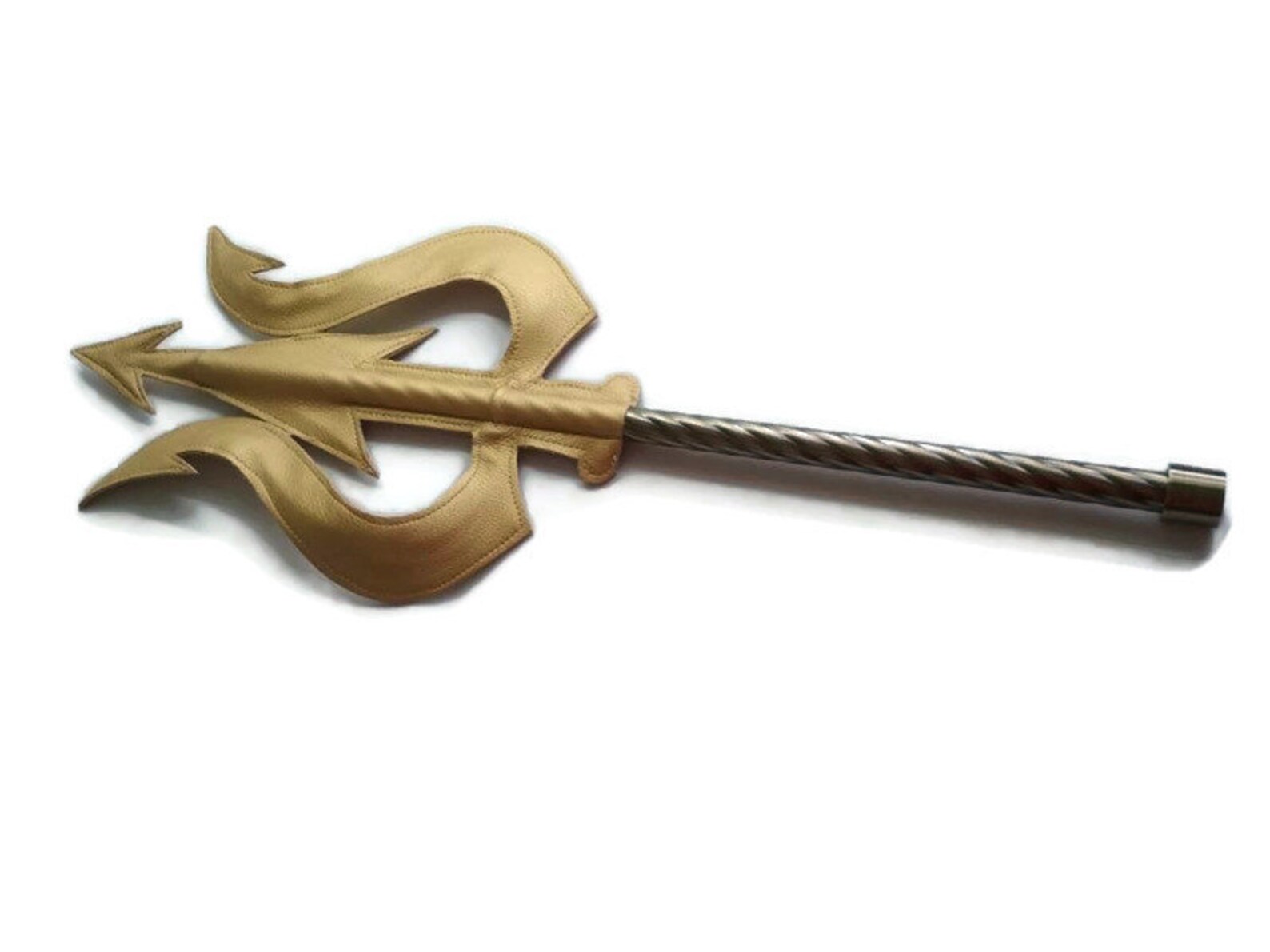 Trident Staff King Triton Golden Trident Gold Poseidon Stick - Etsy