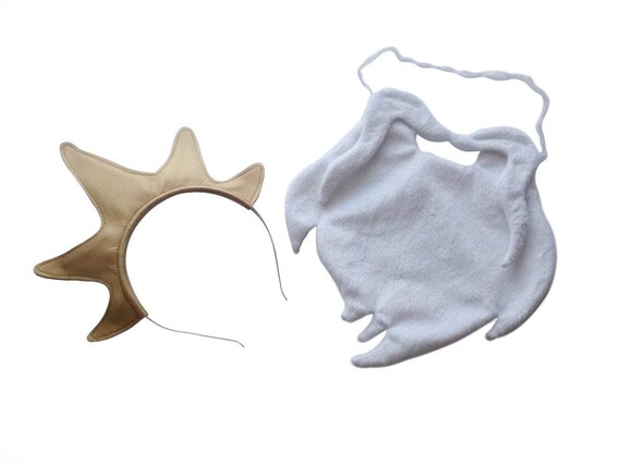 King Triton Costume Crown and Beard Set Halloween Costume - Etsy