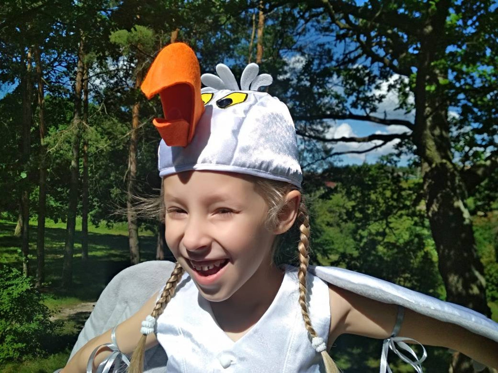 Bird Seagull Costume Girls Halloween Children Suit Bird Hat - Etsy New ...