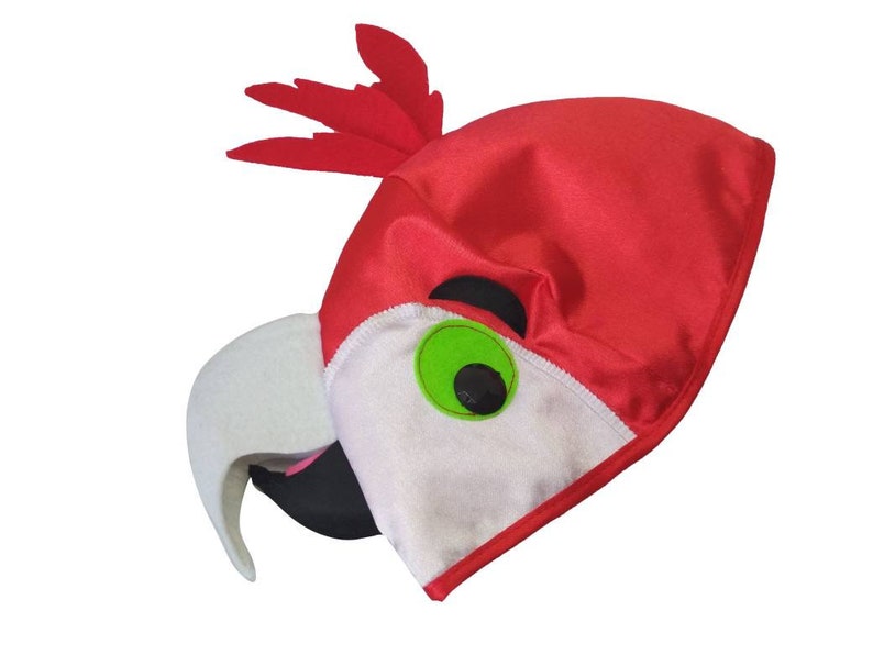Colorful Parrot Hat Green-Wing Macaw Costume Halloween Hat | Etsy