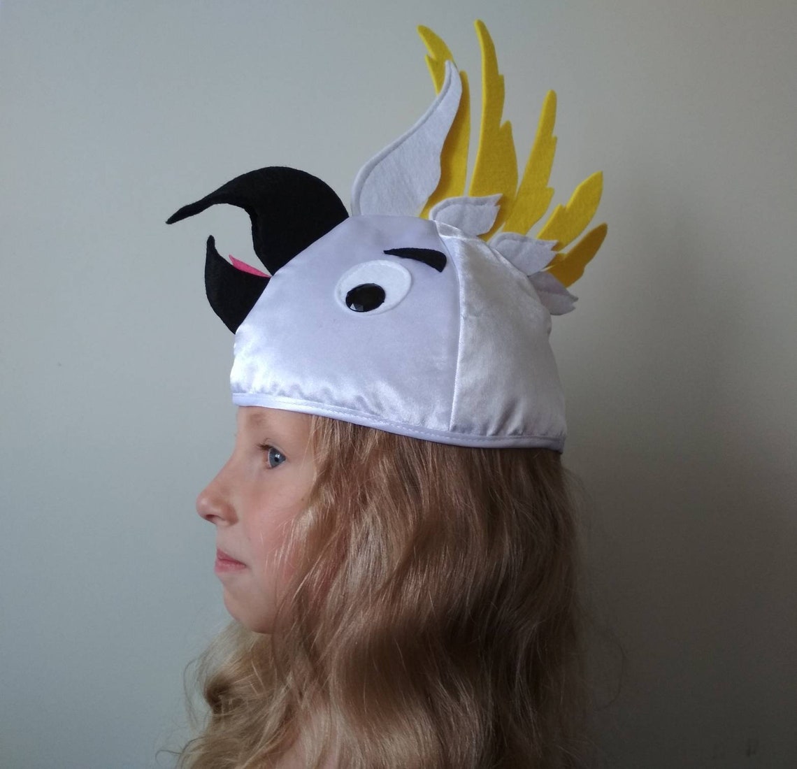 Cockatoo Hat White Parrot Costume Halloween Hat School Play | Etsy