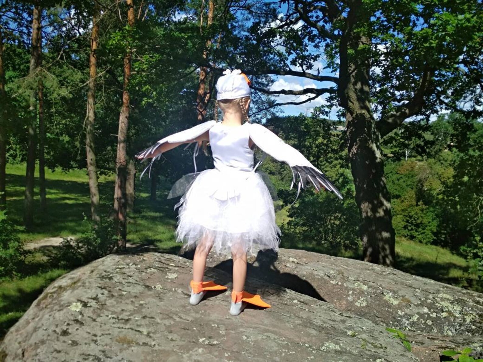 Bird Seagull Costume Girls Halloween Children Suit Bird Hat | Etsy