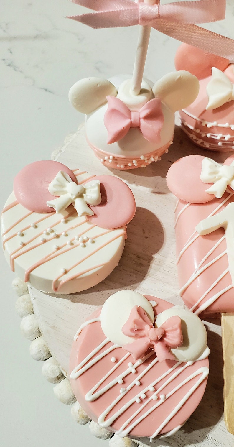 Minnie Mouse Chocolate Covered Oreos Birthday Pink Baby Shower - Etsy
