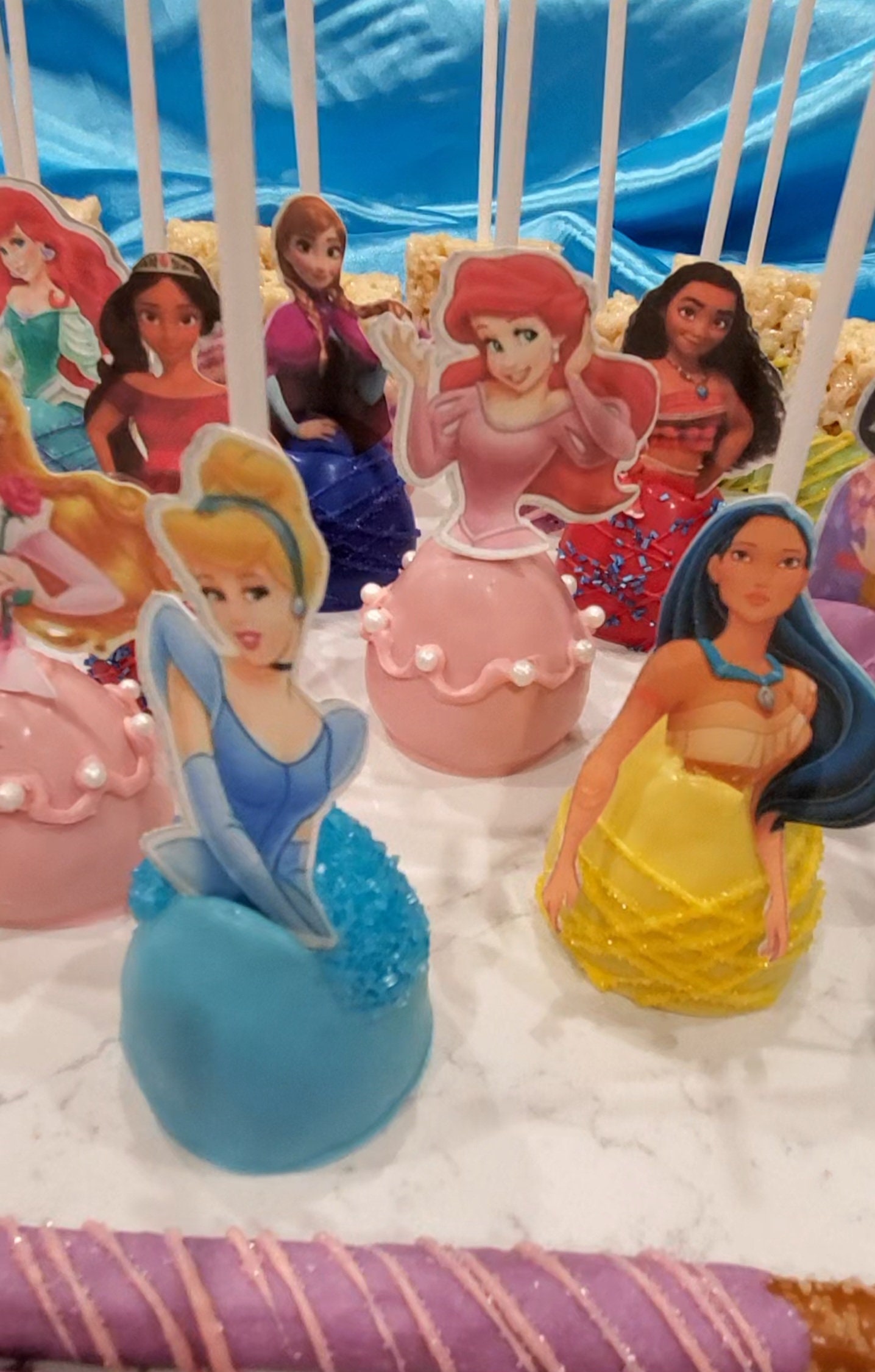 Princess Cake Pops Toppers