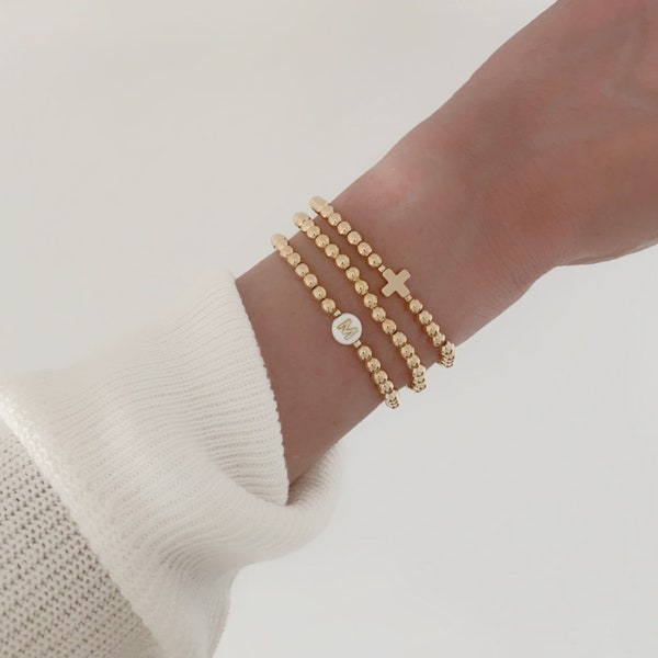 Gold Bead Bracelet - Etsy