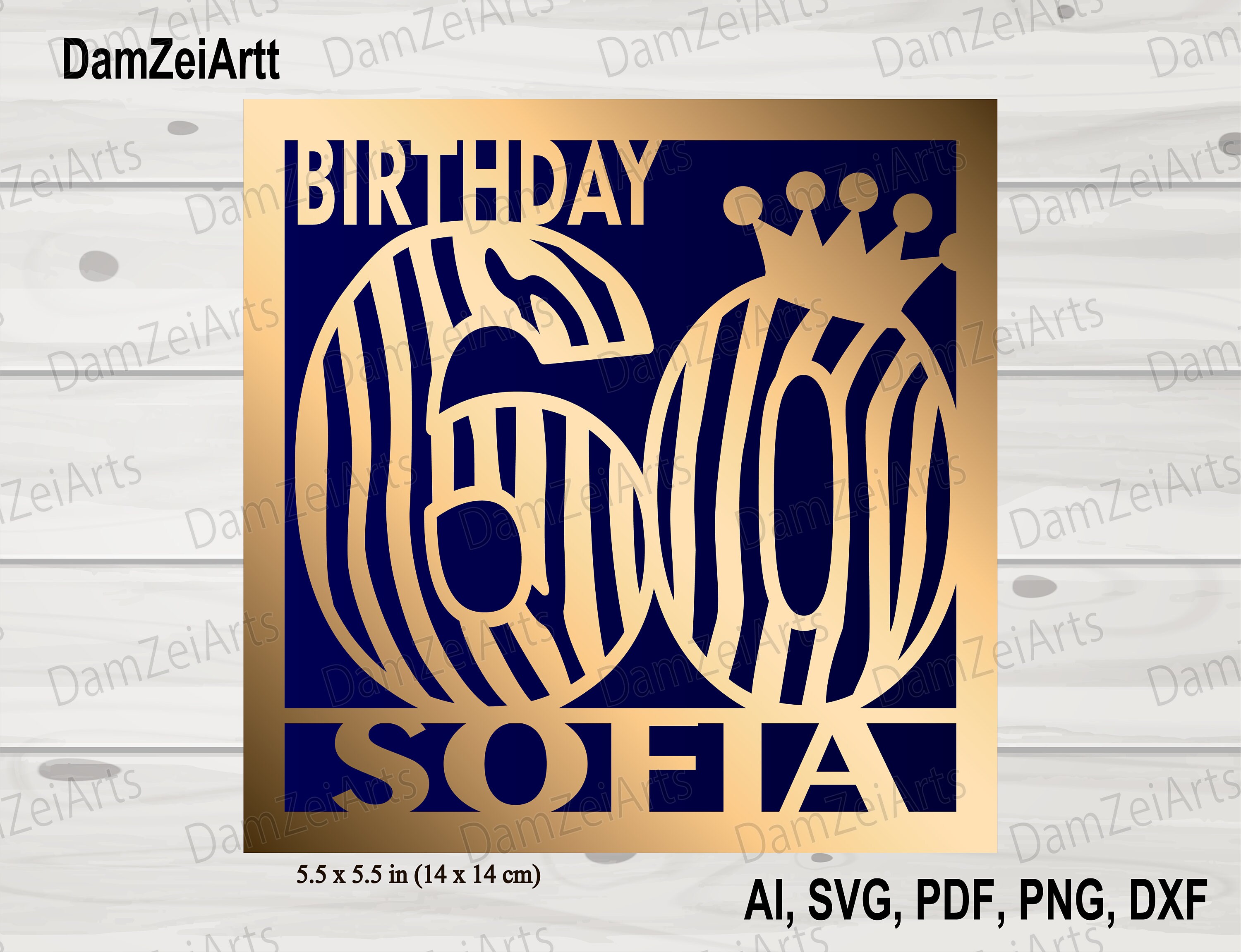 Personalisierte 60st Birthday Card svg personalisiert - Etsy.de