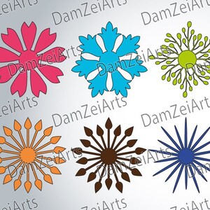 10 Paper Flower Center Templates SVG, PDF, PNG / Digital Download (3 ...