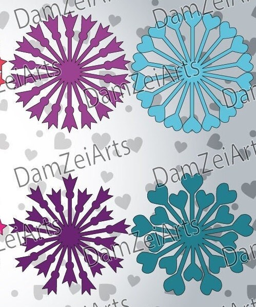 10 Paper Flower Center Templates SVG, PDF, PNG / Digital Download (1 ...