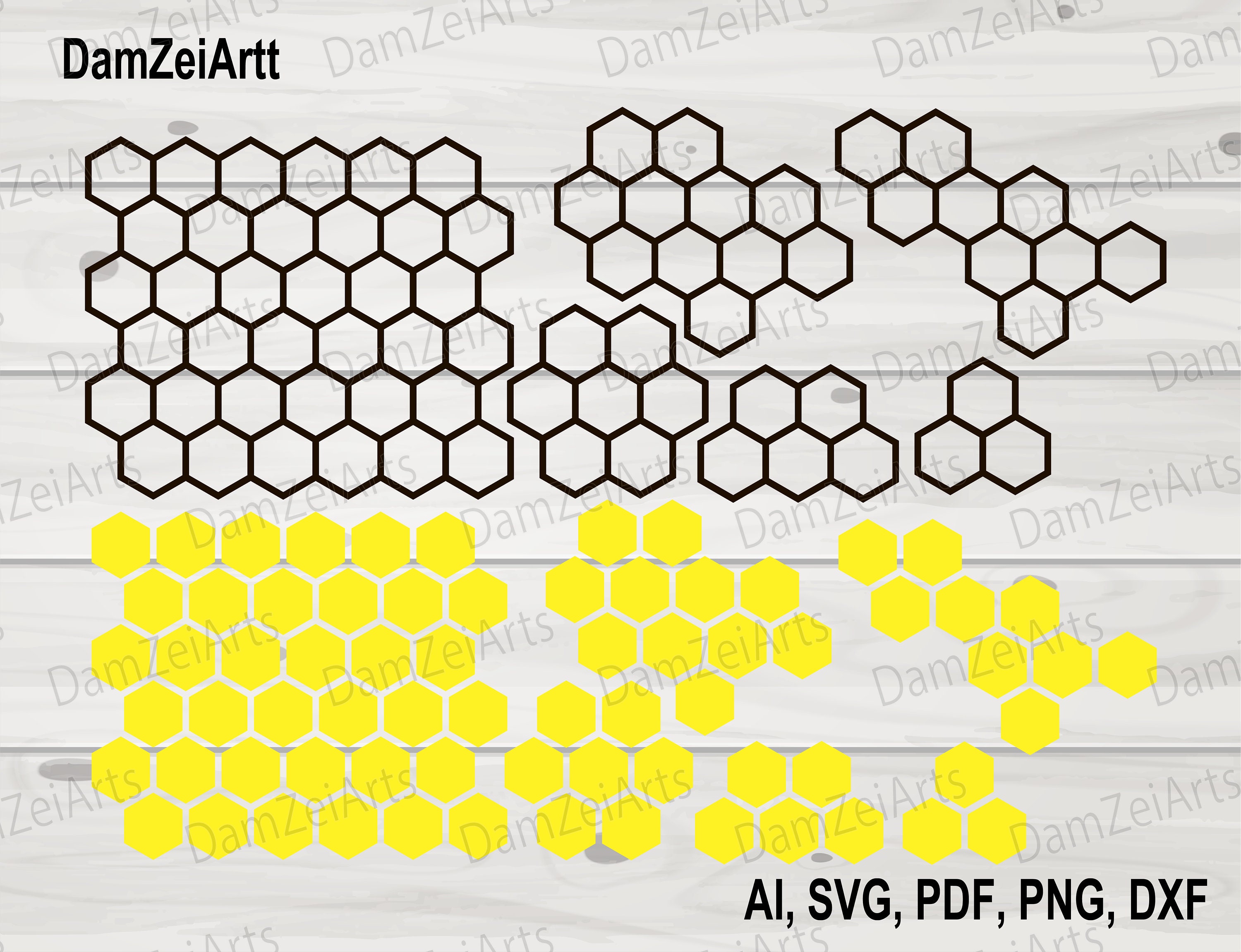 Clip-art Honey Bee Svg Honey Bee Svg Honey Clipart | Etsy